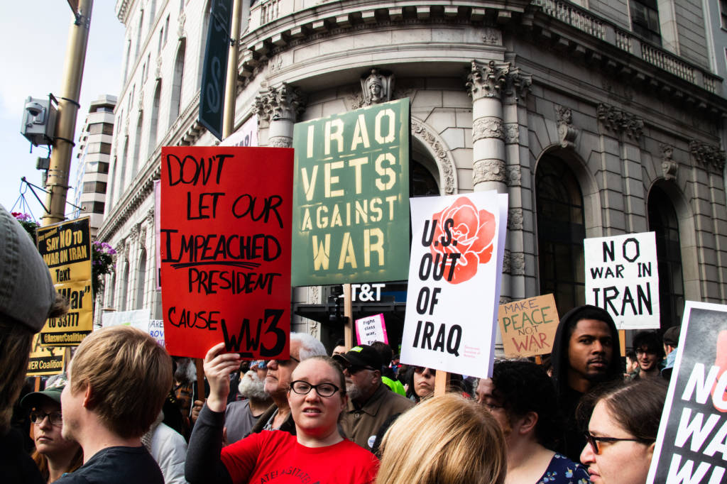 Scenes from an anti-war protest: Here we go again - 48 hills