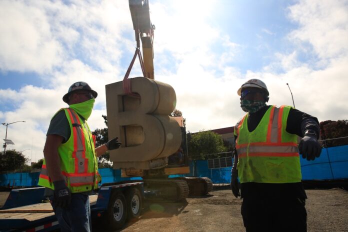 Iconic Bayview sign comes down for vital community center: Here's its ...