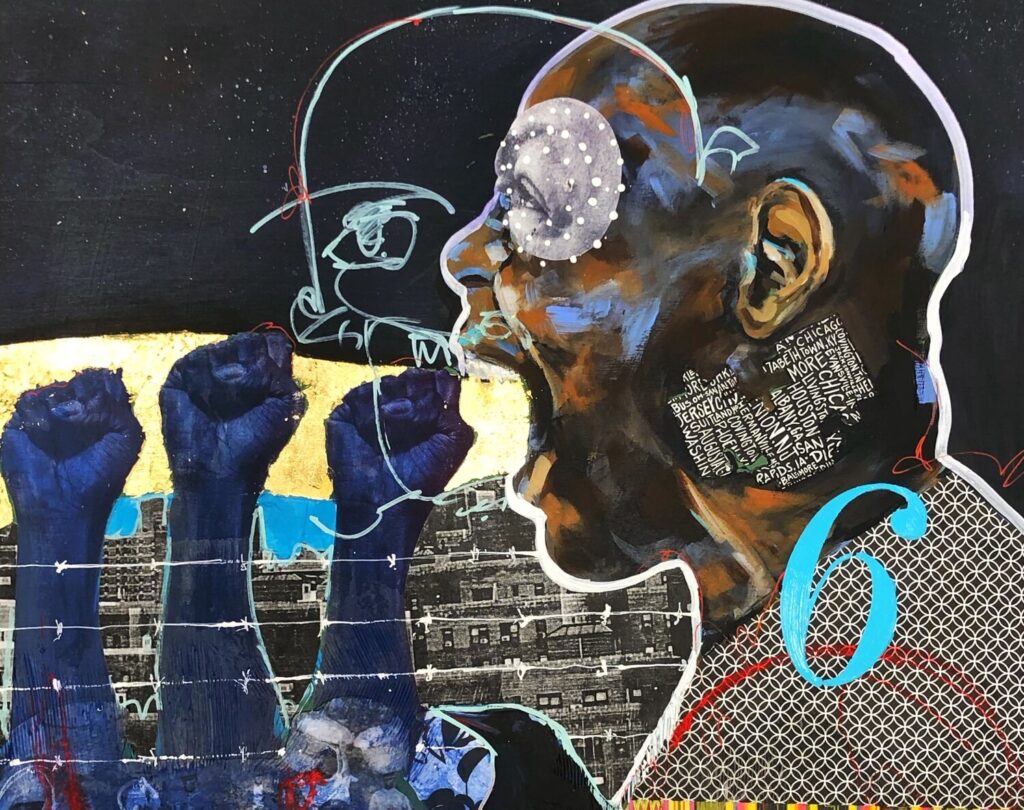 Brilliant color and dynamic forms define Orin Carpenter's poignant ...