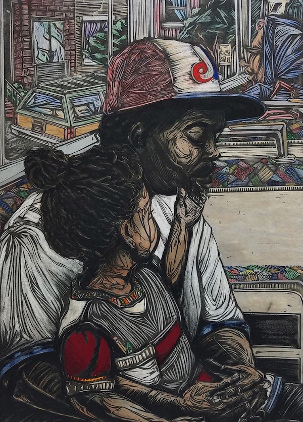 Printmaker David Tim layers time and materials to capture individual ...