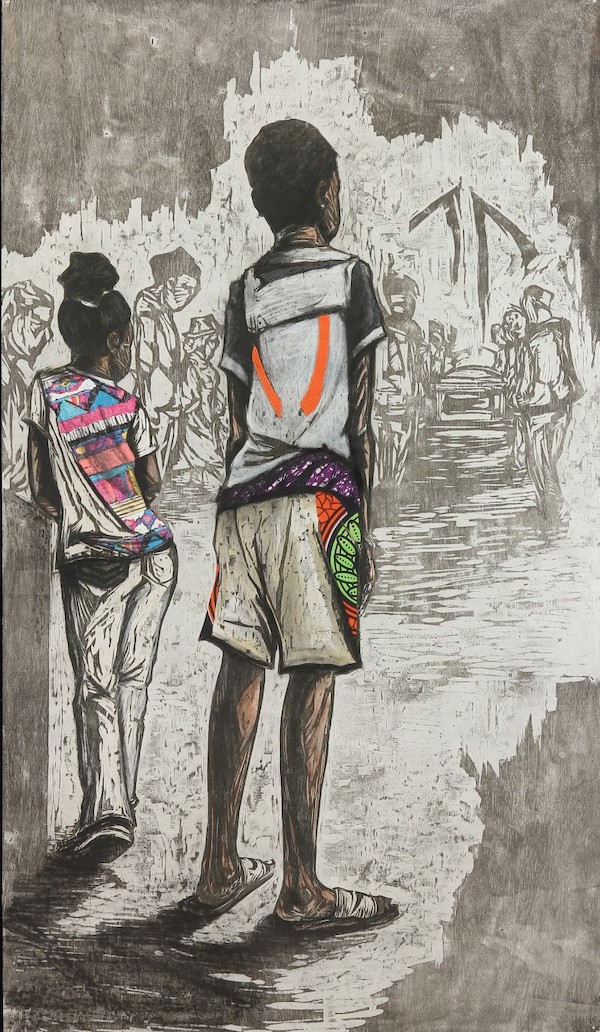 Printmaker David Tim layers time and materials to capture individual ...