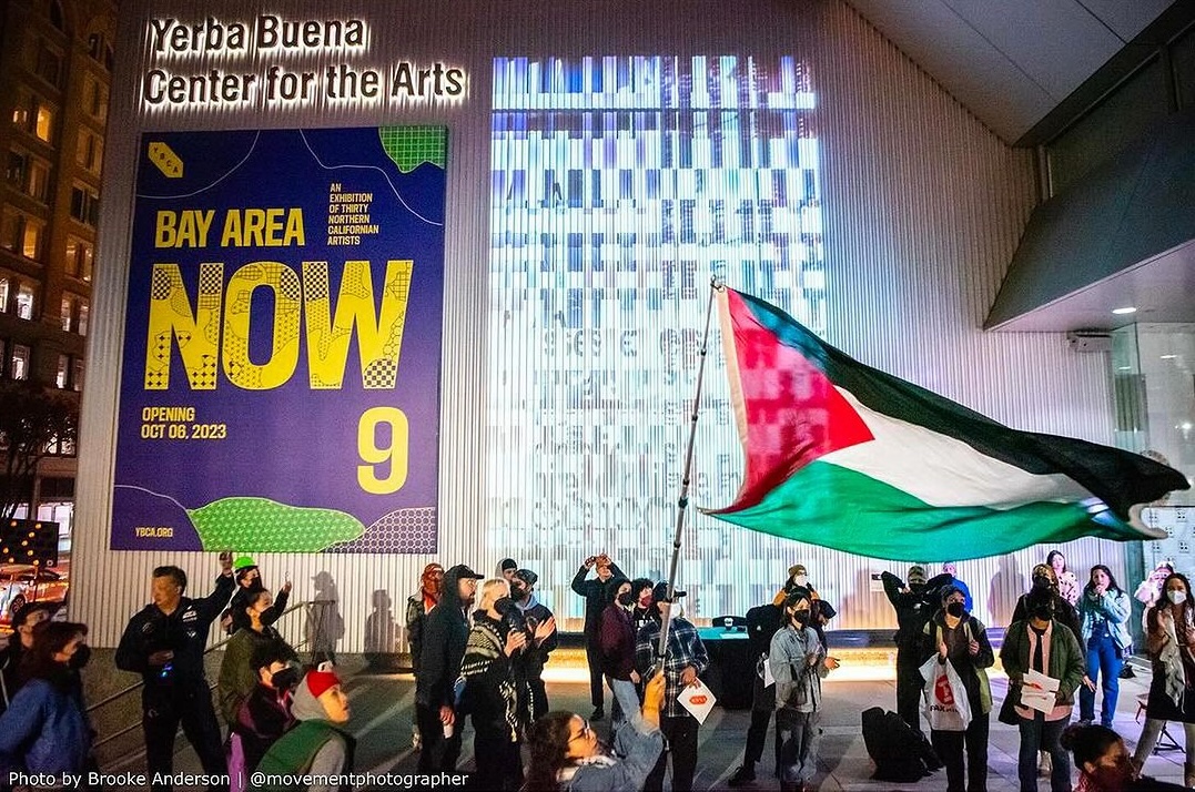 Artists alter, deface their own work at YBCA to protest Gaza silence ...