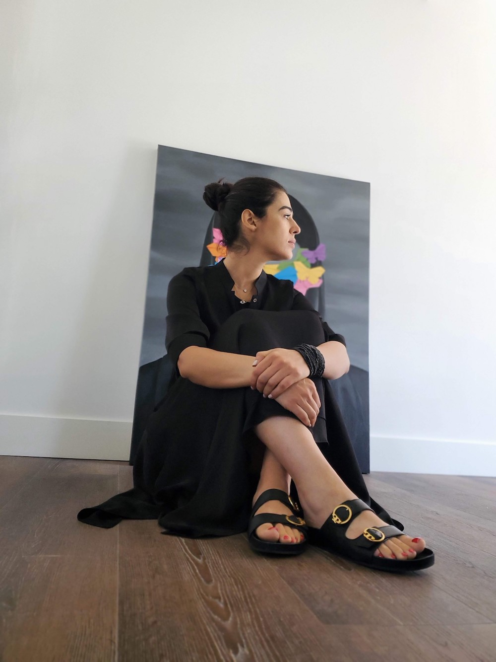 Tehran-born artist Sameh Khalatbari strings resistance into every work - 48 hills