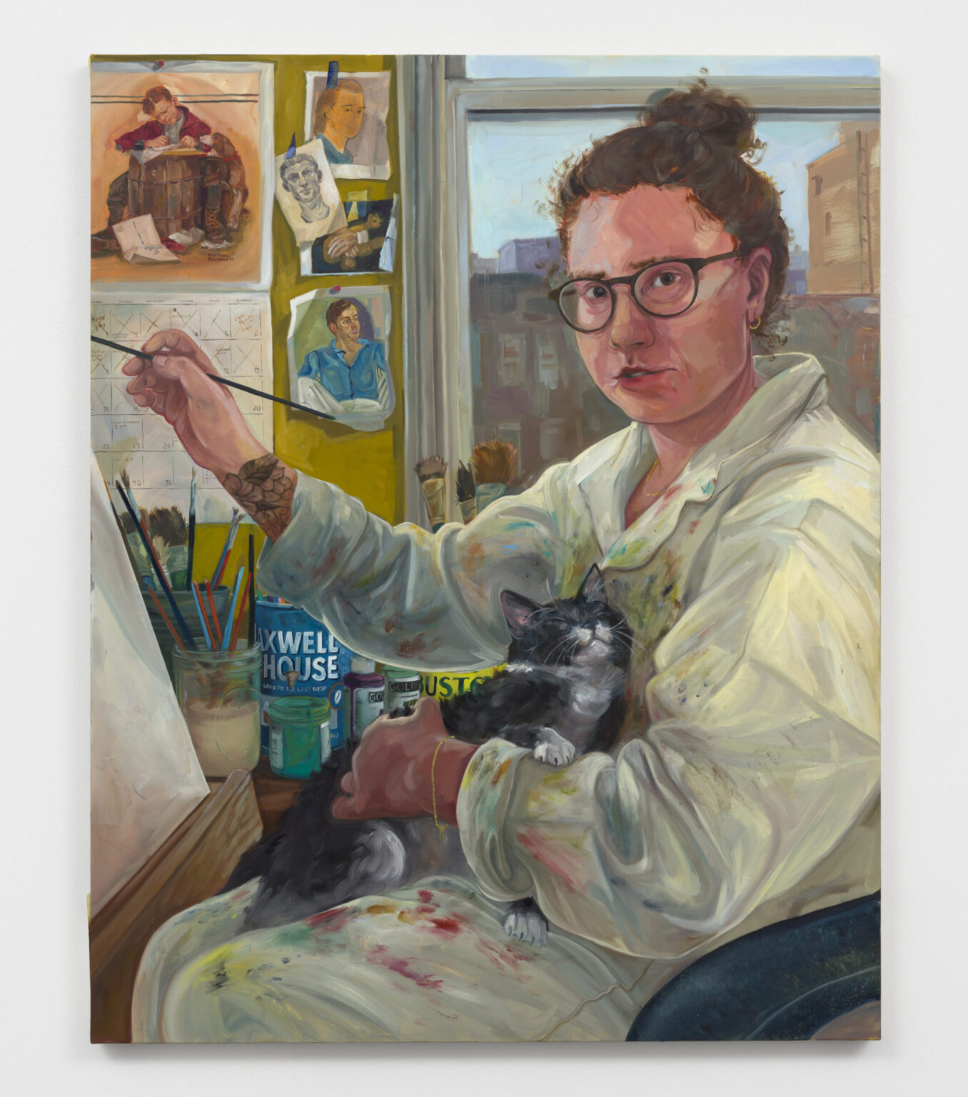 Life burbles with inside jokes in Rebecca Ness's jumbo paintings - 48 hills